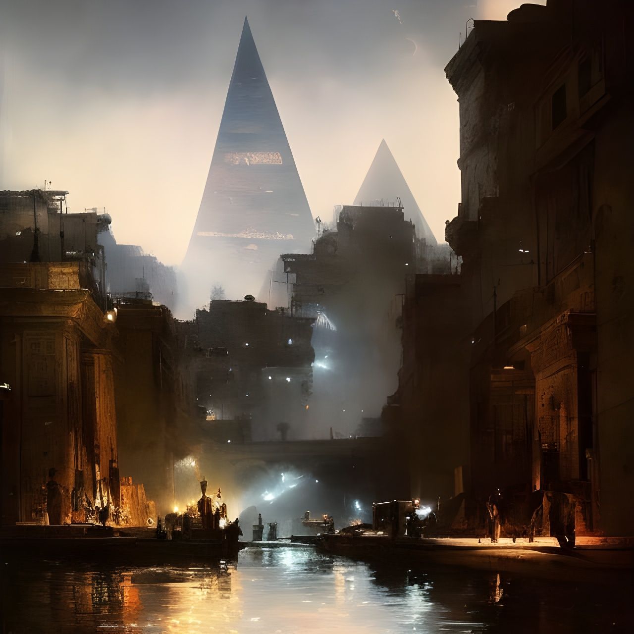 Pyramids - AI Generated Artwork - NightCafe Creator