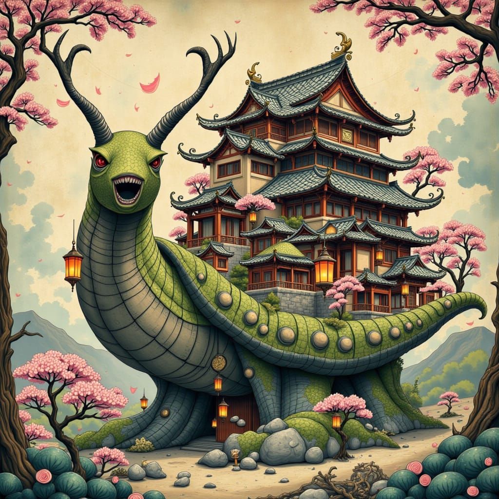 Fantastic Snail. III. - Gigantic Snail in Medieval Illuminat...