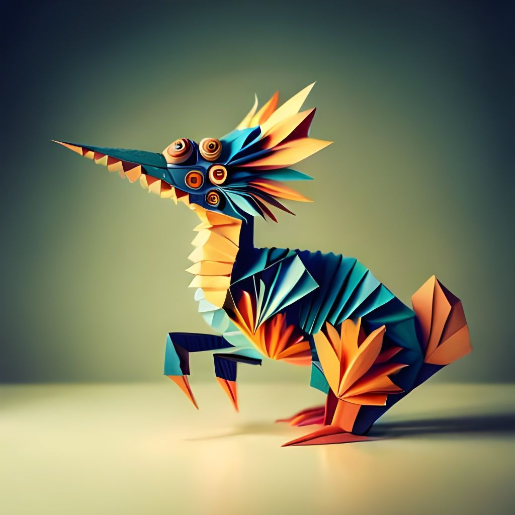 Paper creature - AI Generated Artwork - NightCafe Creator