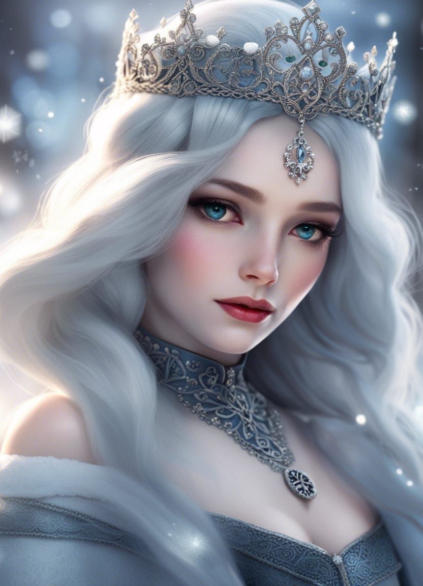 Snow Princess - AI Generated Artwork - NightCafe Creator
