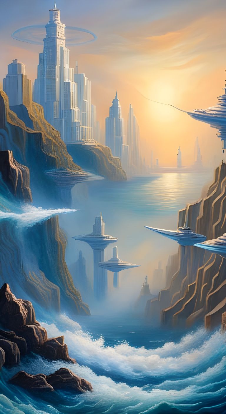 Galactic Ocean - AI Generated Artwork - NightCafe Creator