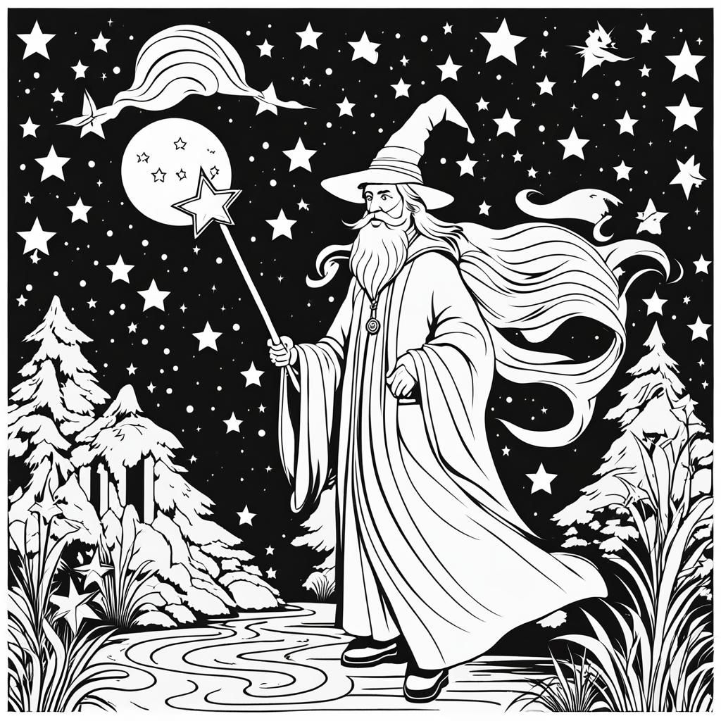 Wizard of Stars - AI Generated Artwork - NightCafe Creator