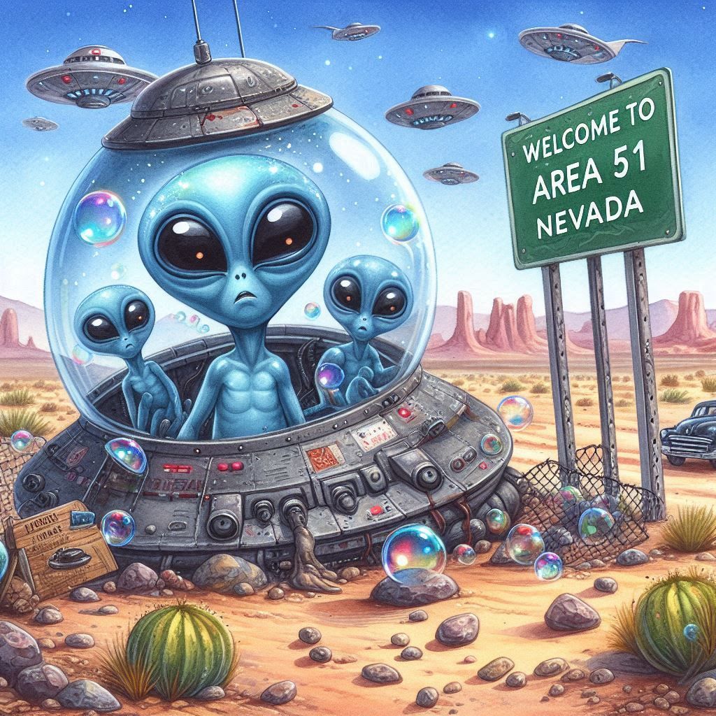 Welcome to Area 51 - AI Generated Artwork - NightCafe Creator