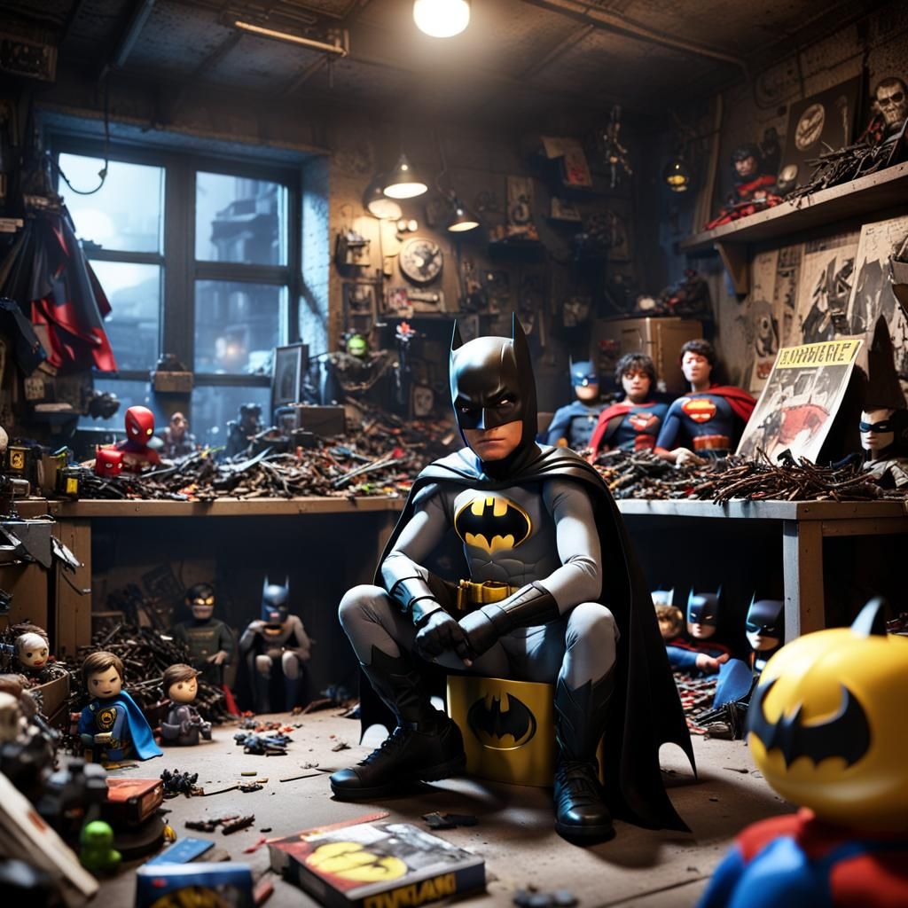 Wish I Was Really Batman - AI Generated Artwork - NightCafe Creator