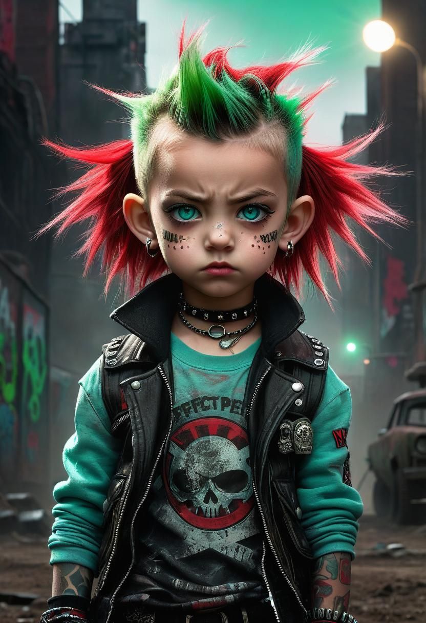 punk kid - AI Generated Artwork - NightCafe Creator