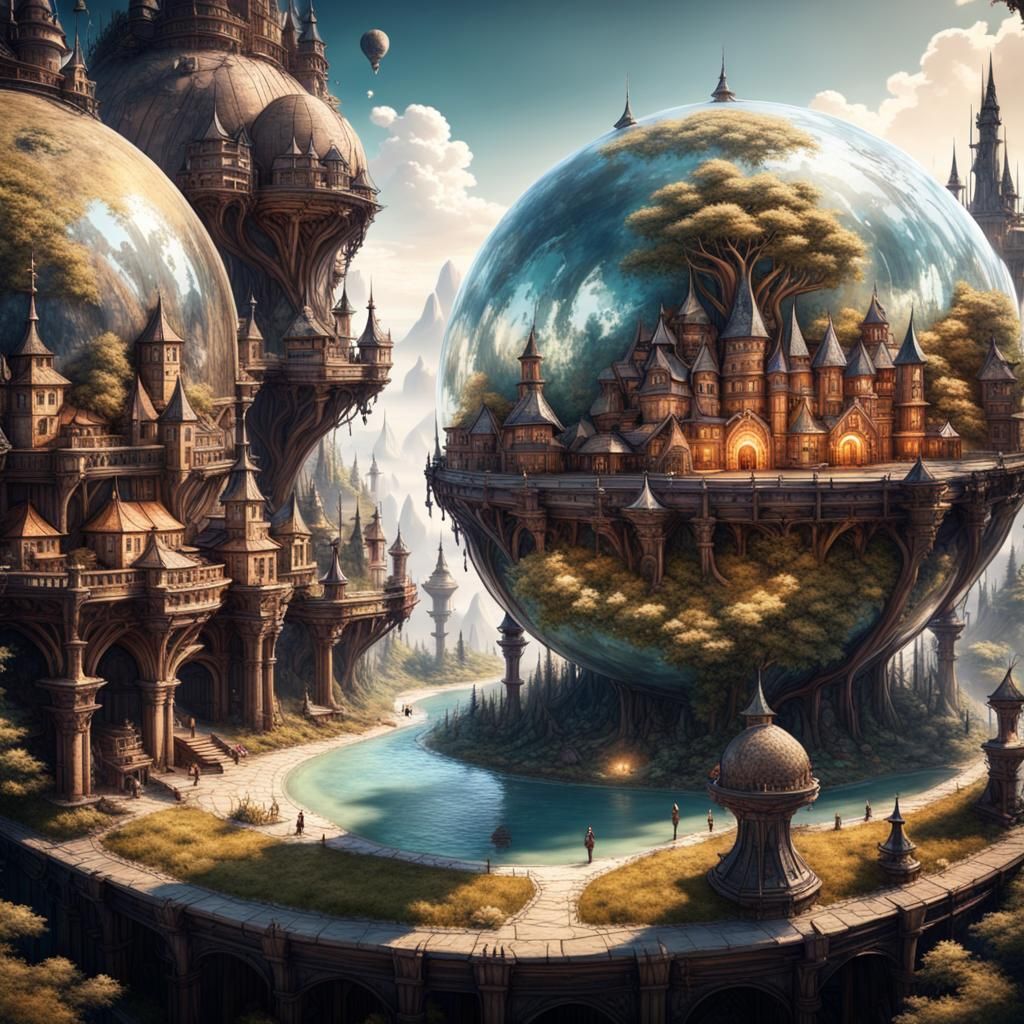 Fantasy world - AI Generated Artwork - NightCafe Creator