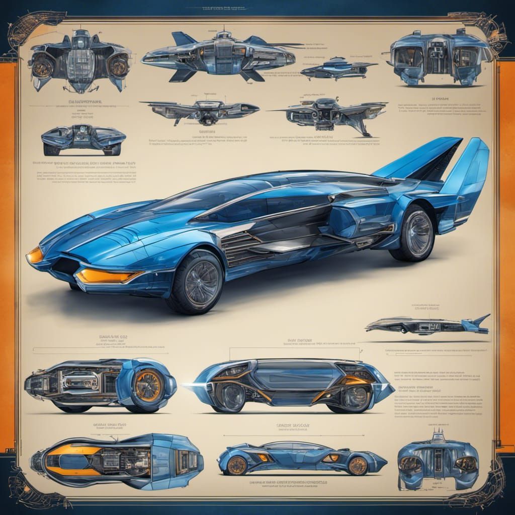 VTOL car design concept - AI Generated Artwork - NightCafe Creator