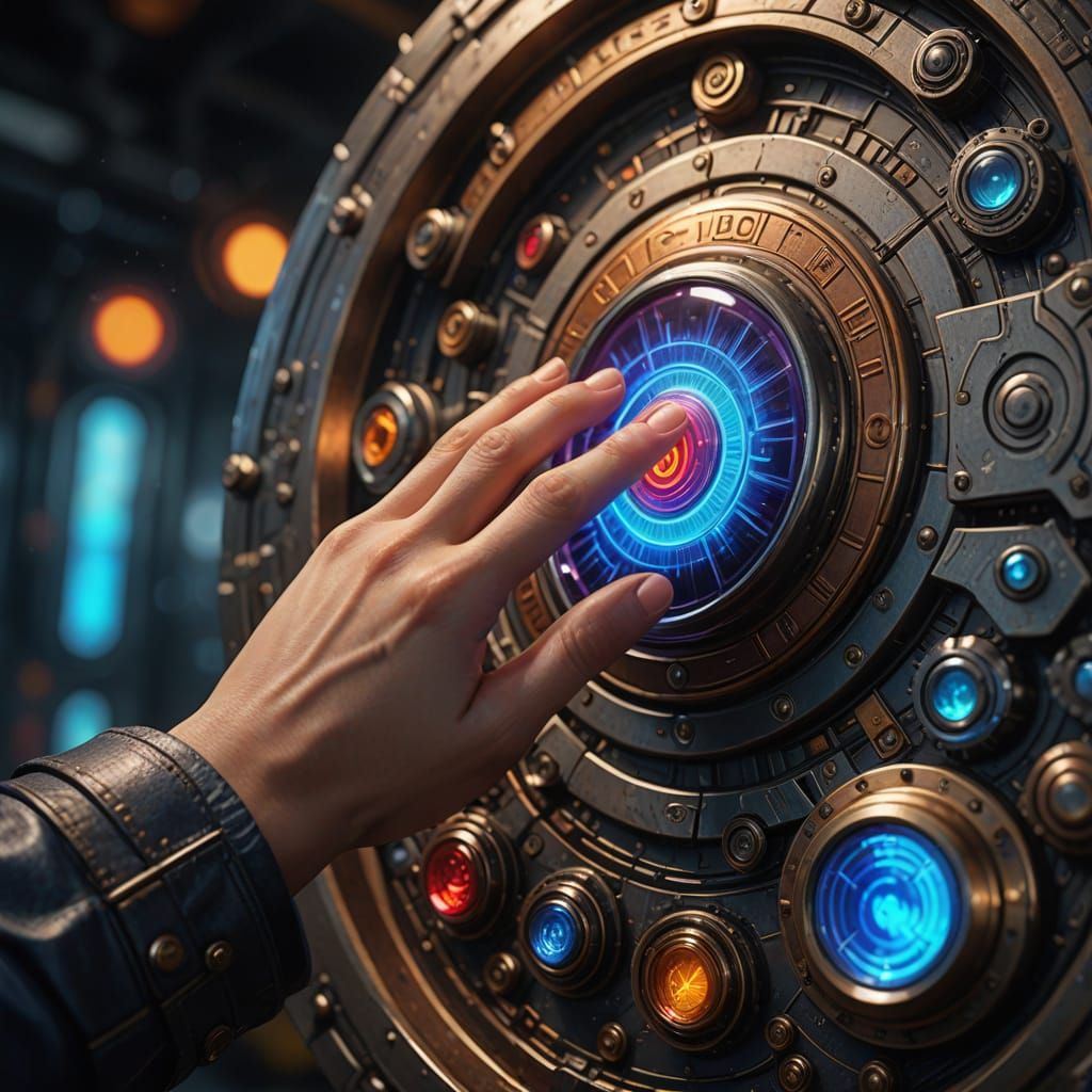 Surrealistic Button Concept Art in Hyperrealistic ... - AI Art