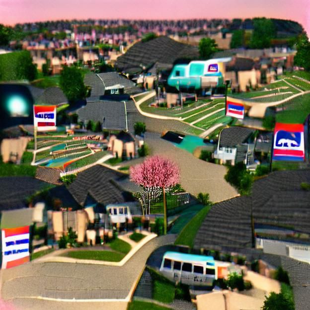 Dreamcore Suburban Neighborhood - AI Generated Artwork - NightCafe Creator