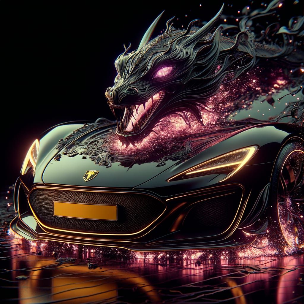 Essence of Dragon - Luxury Car - AI Generated Artwork - NightCafe Creator