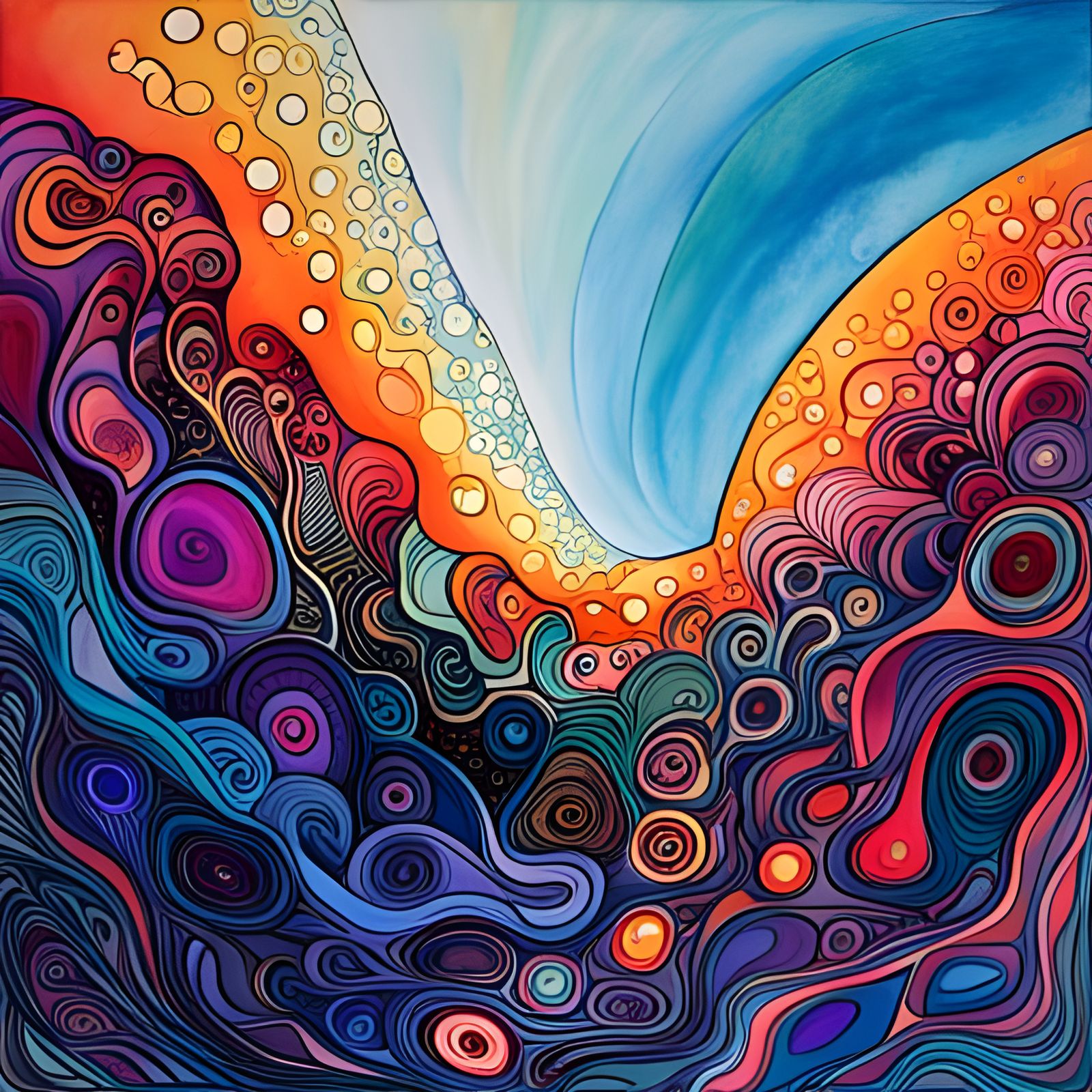 a tidal wave of colors (3) - AI Generated Artwork - NightCafe Creator