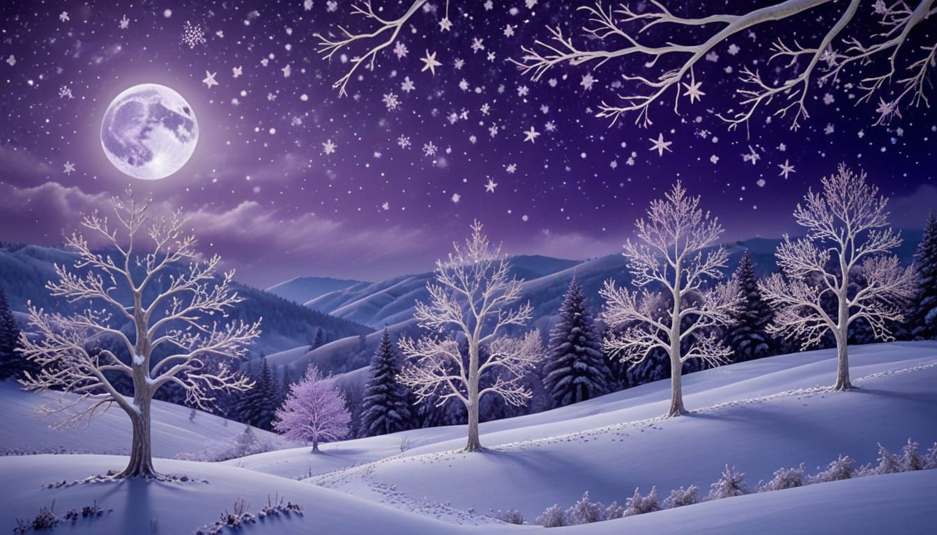 Winter nightscape series - Winter nightscape series