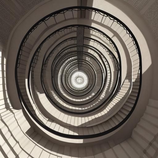 the stairs are infinity - AI Generated Artwork - NightCafe Creator