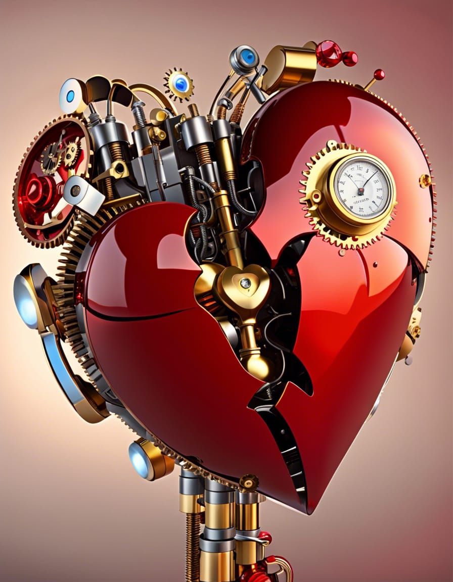 Mechanical Heart - AI Generated Artwork - NightCafe Creator