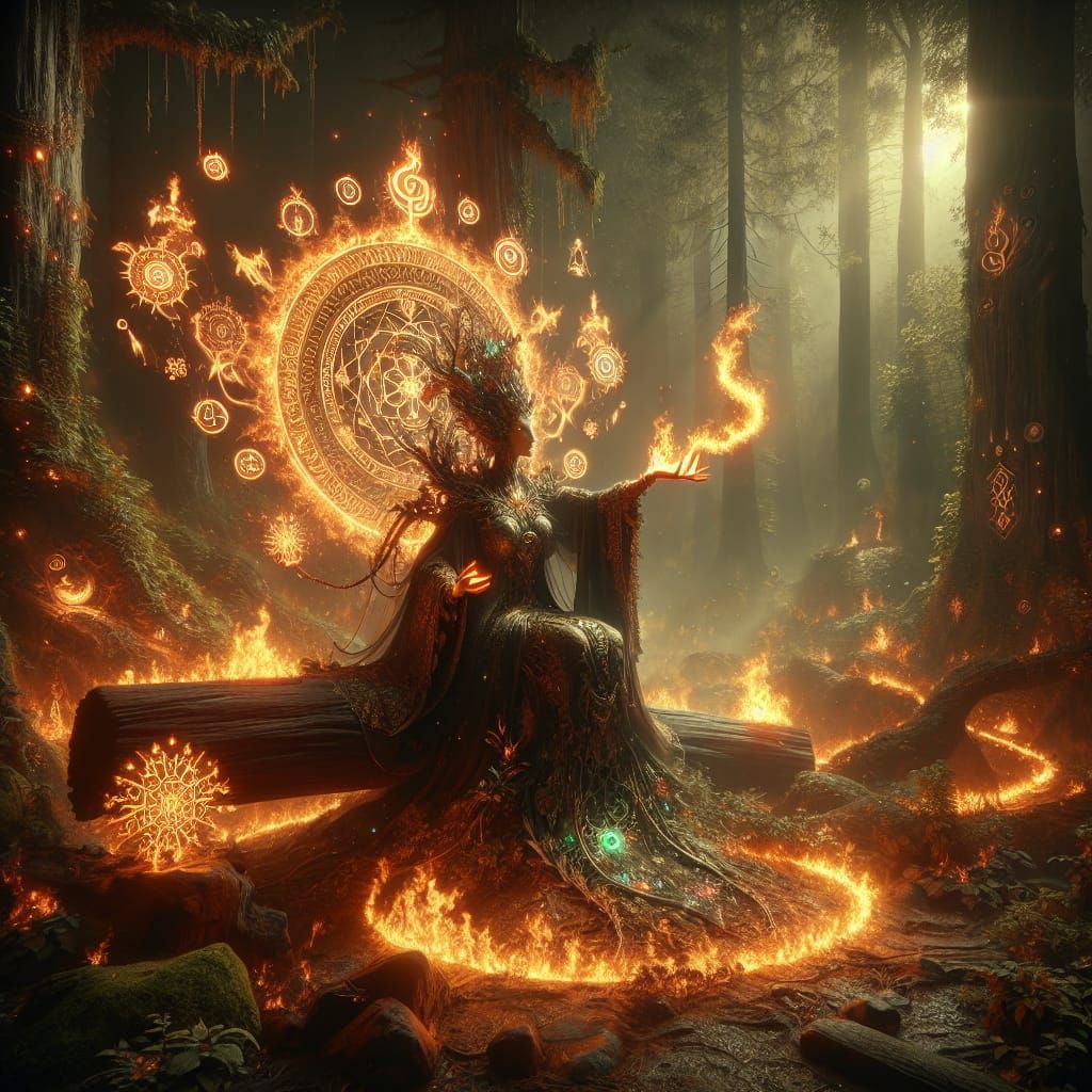 The Fire Nymph - AI Generated Artwork - NightCafe Creator