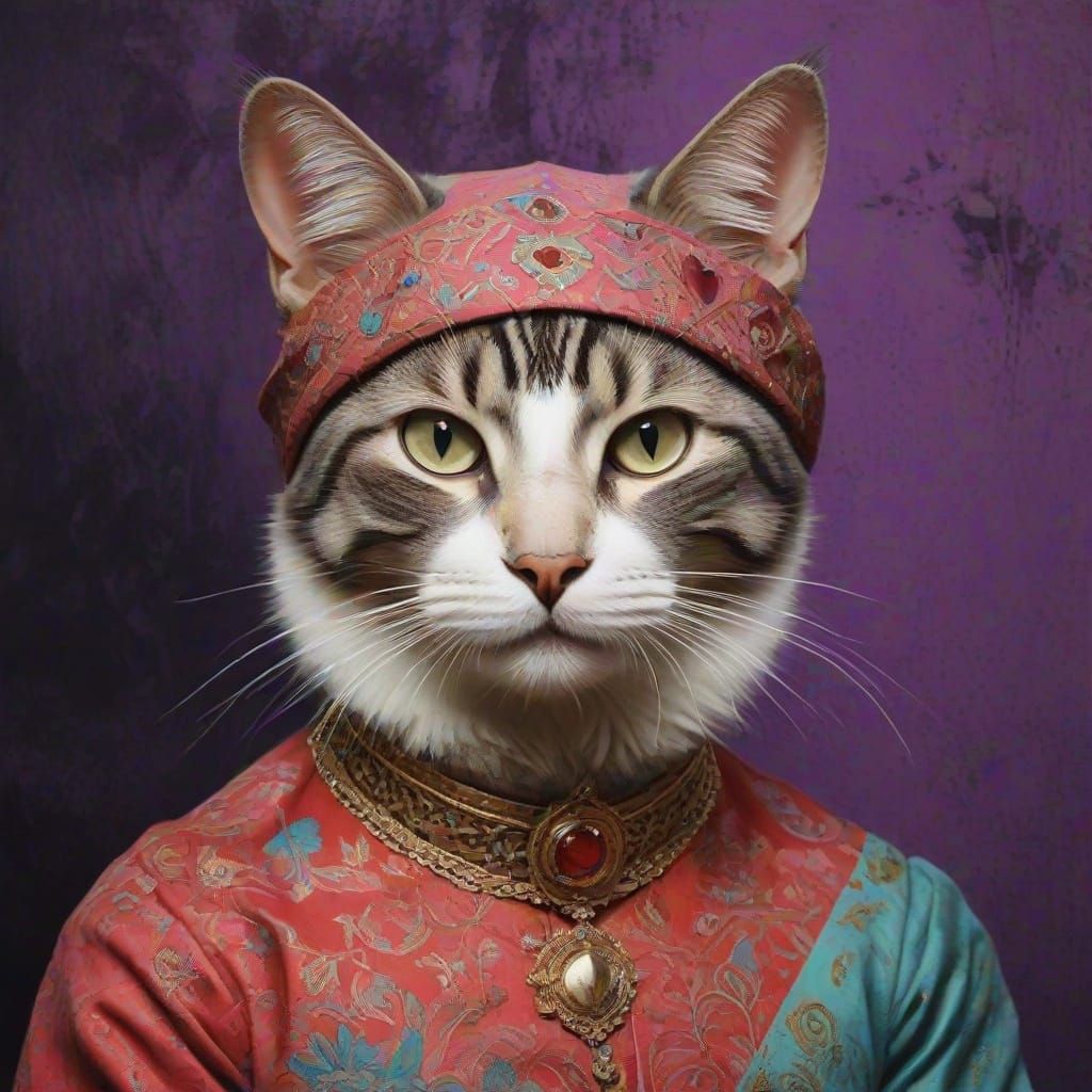 Cat Medieval Shopkeeper - Cat Medieval Shopkeeper