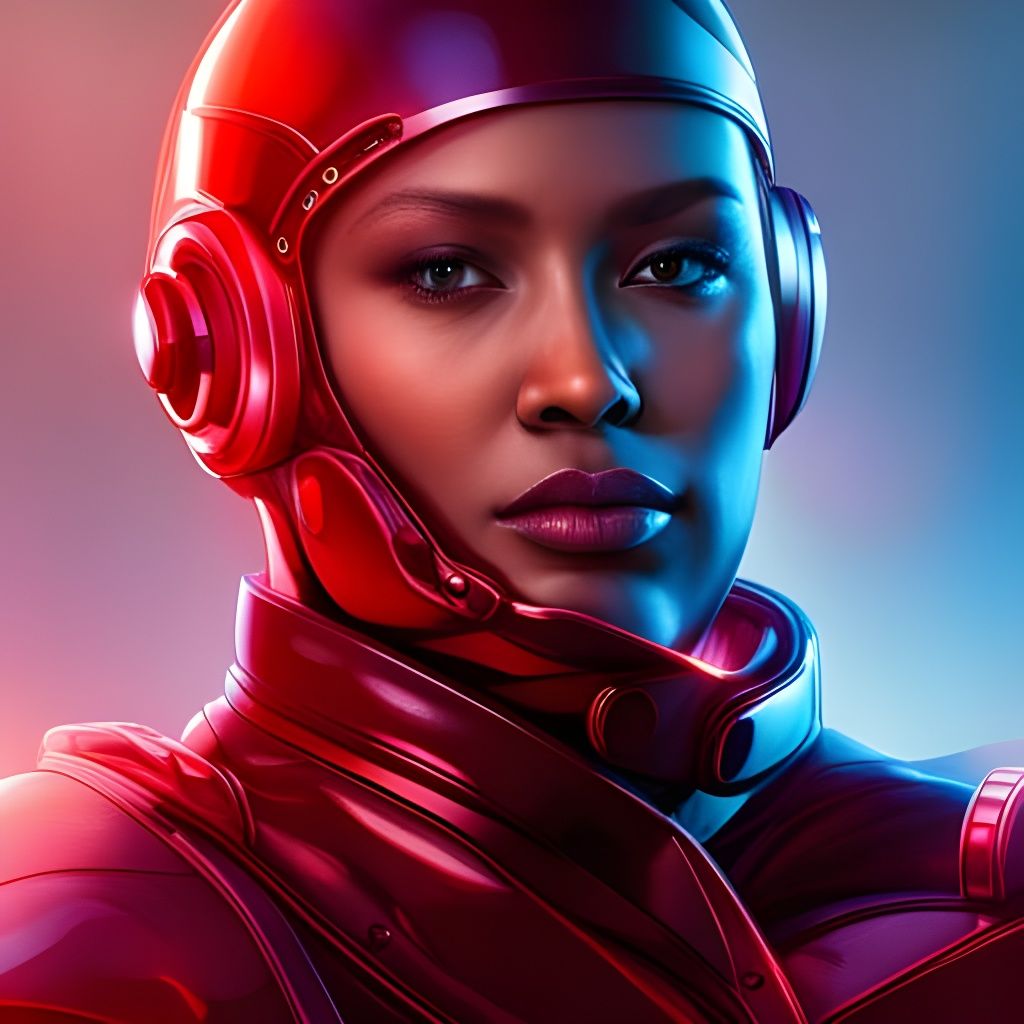 Astronaut Red - AI Generated Artwork - NightCafe Creator