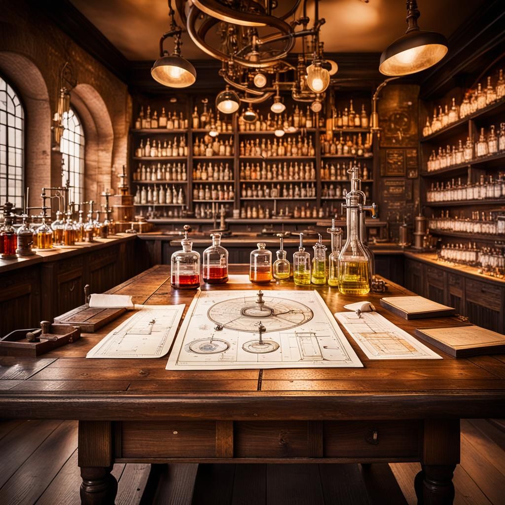 Alchemy Workshop. - AI Generated Artwork - NightCafe Creator