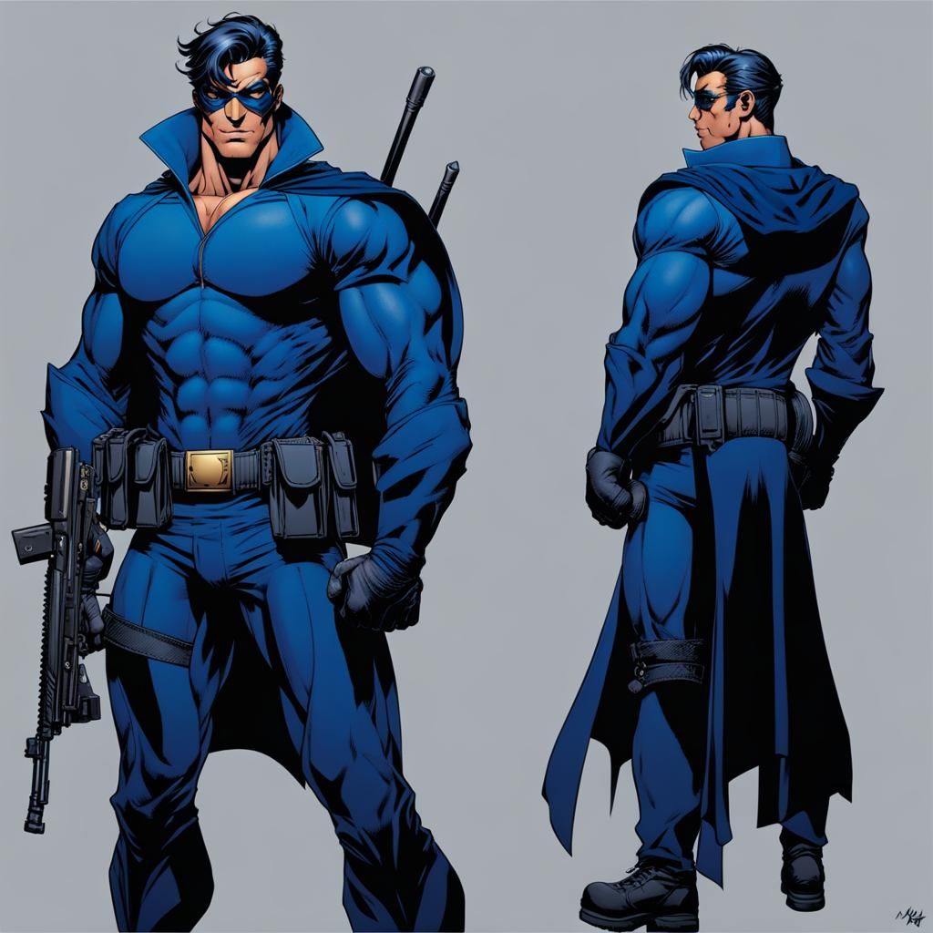 The Blue Terror, leader of the Champions of Phoenix. - AI Generated ...