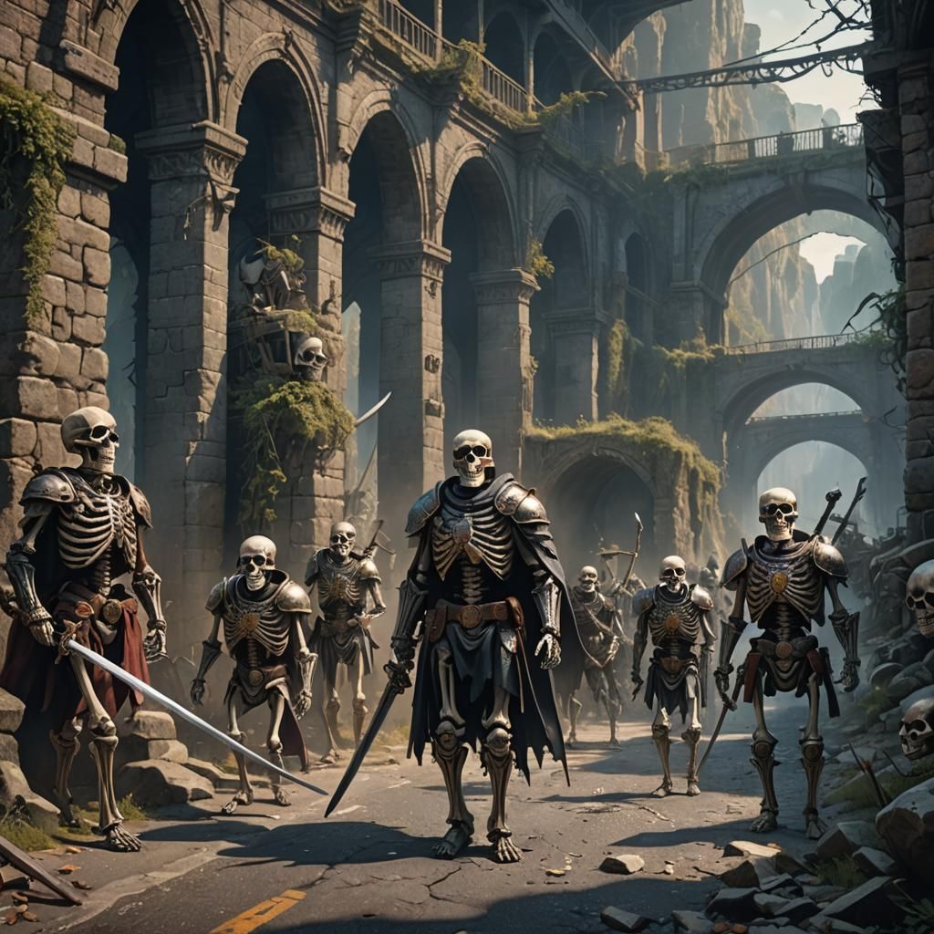 The Gathering Of The Undead - AI Generated Artwork - NightCafe Creator