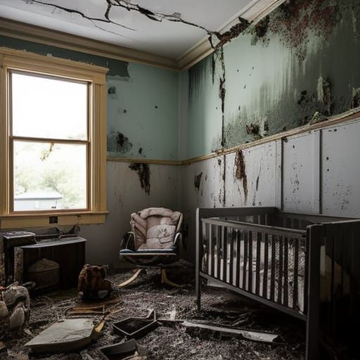 Haunted Nursery Room - AI Generated Artwork - NightCafe Creator