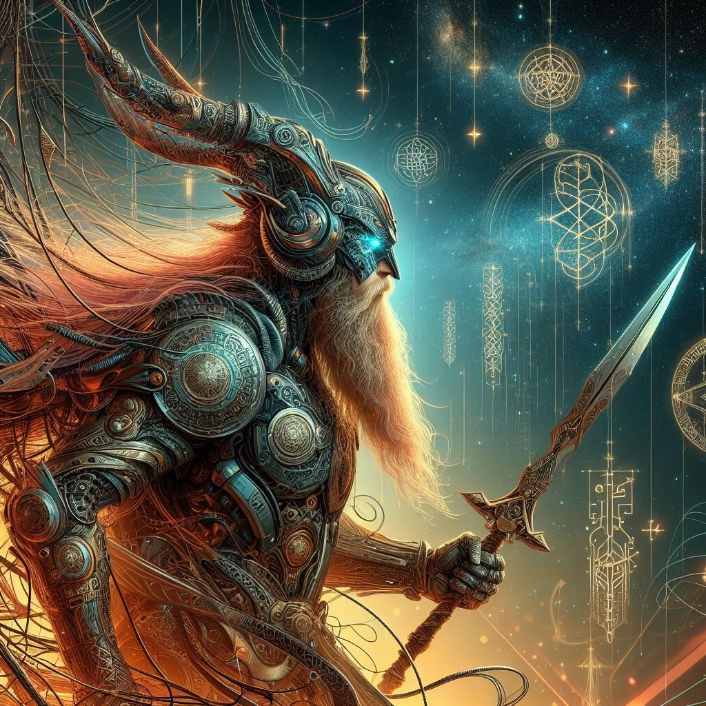 Cyborg Viking - AI Generated Artwork - NightCafe Creator