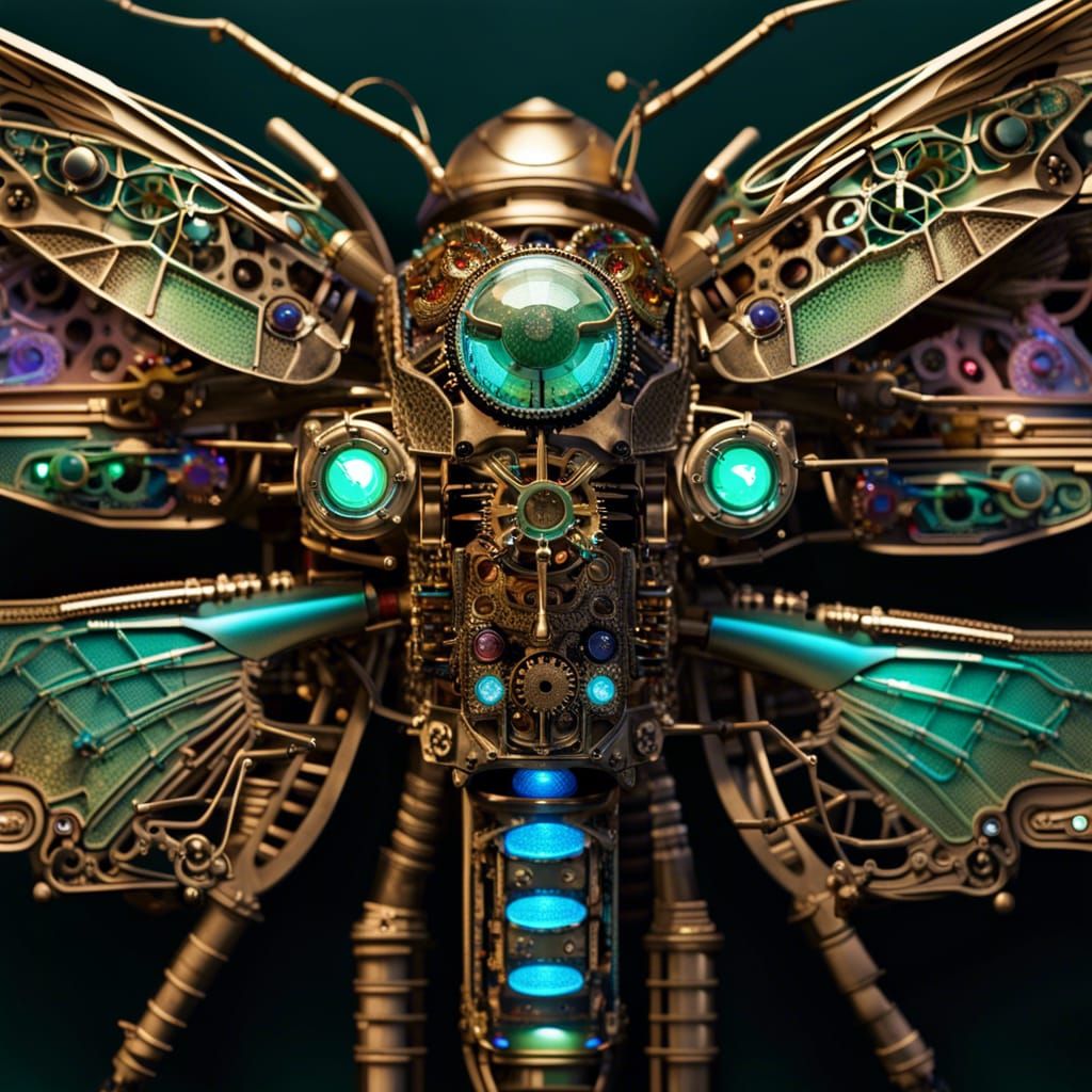 Mechanical insect - AI Generated Artwork - NightCafe Creator