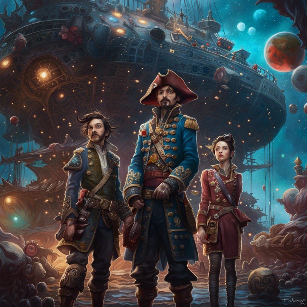 Space Pirates Posse - AI Generated Artwork - NightCafe Creator