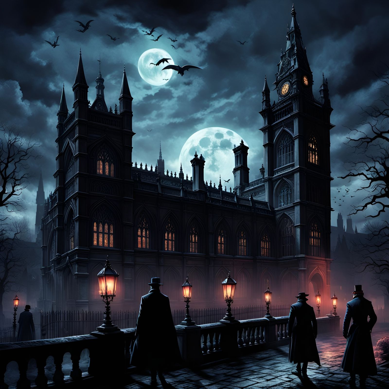 In The Cold Light of Night gothic art victorian era London beautiful ...