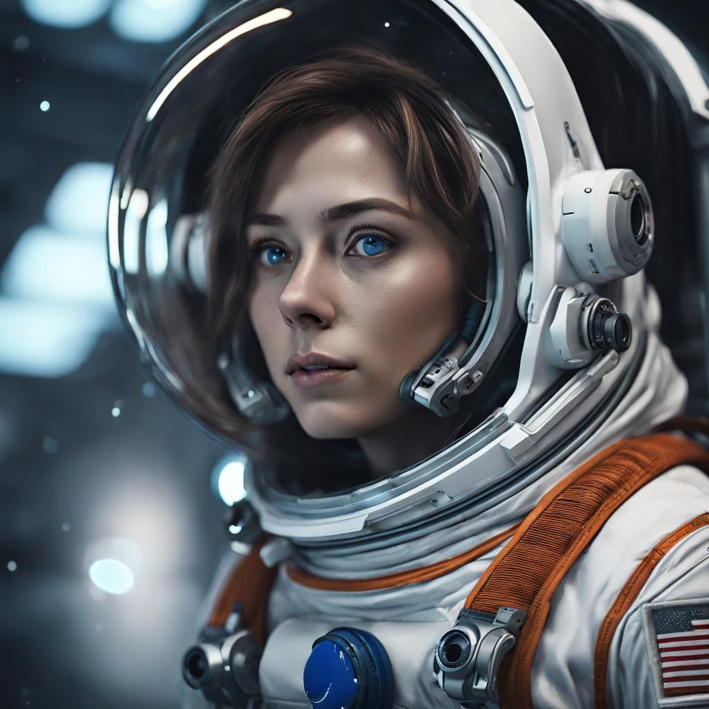 fem astronaut IV - AI Generated Artwork - NightCafe Creator