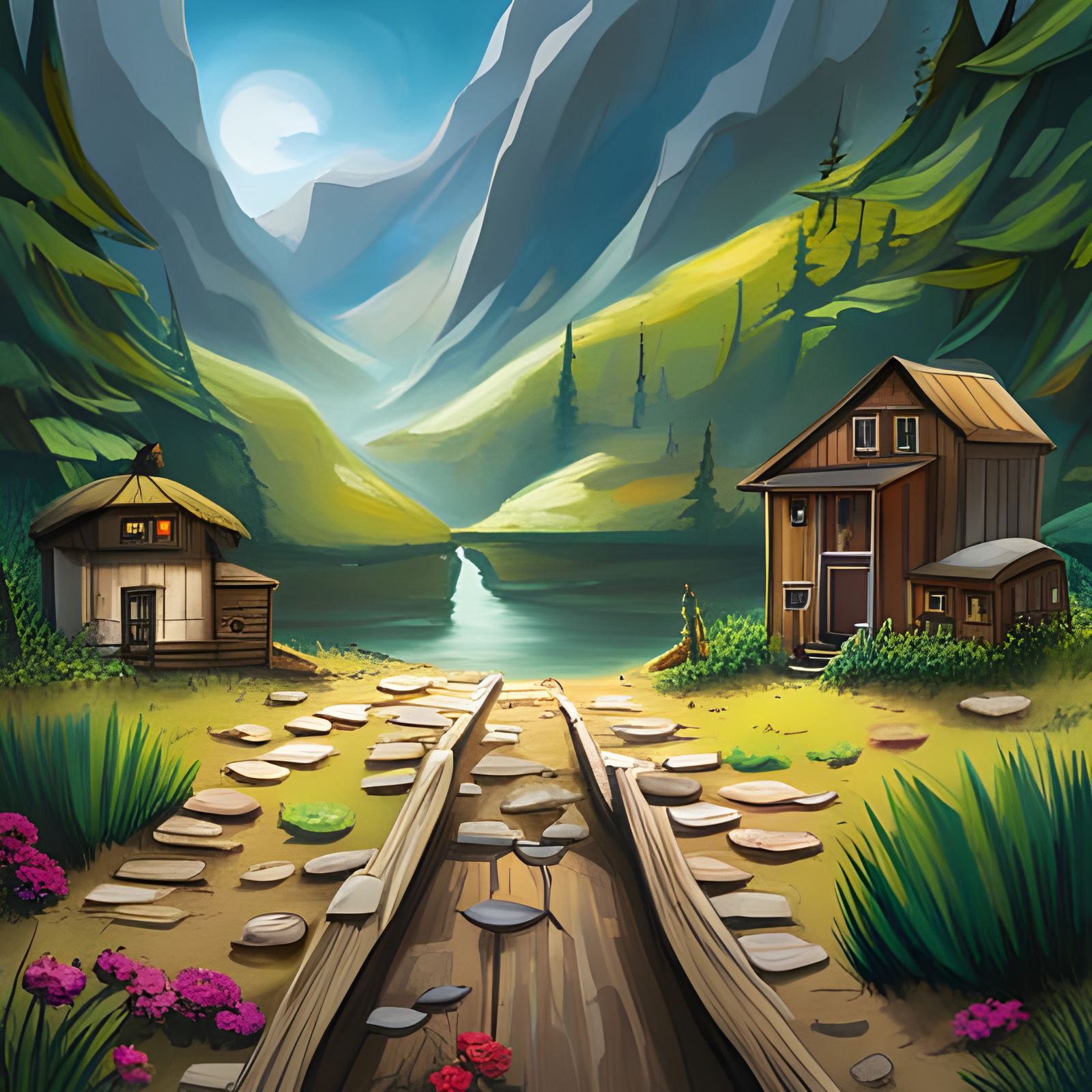 SDXL Prompt Test: "Life" - AI Generated Artwork - NightCafe Creator