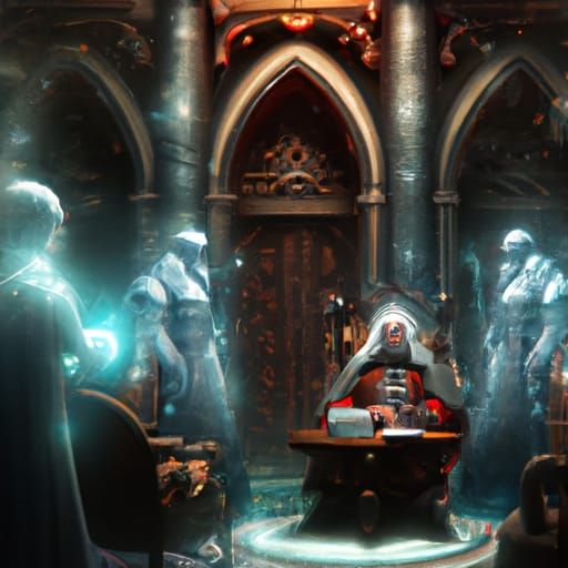 Summoning ghost mages - AI Generated Artwork - NightCafe Creator