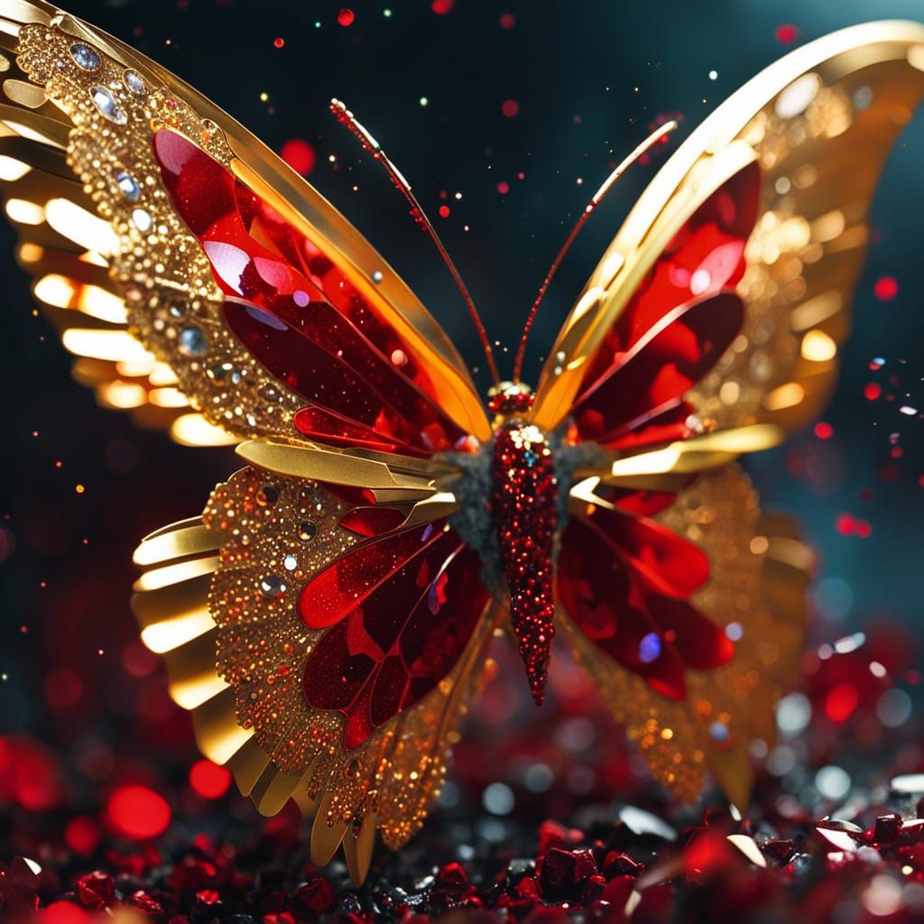 Buterrfly brooche - AI Generated Artwork - NightCafe Creator