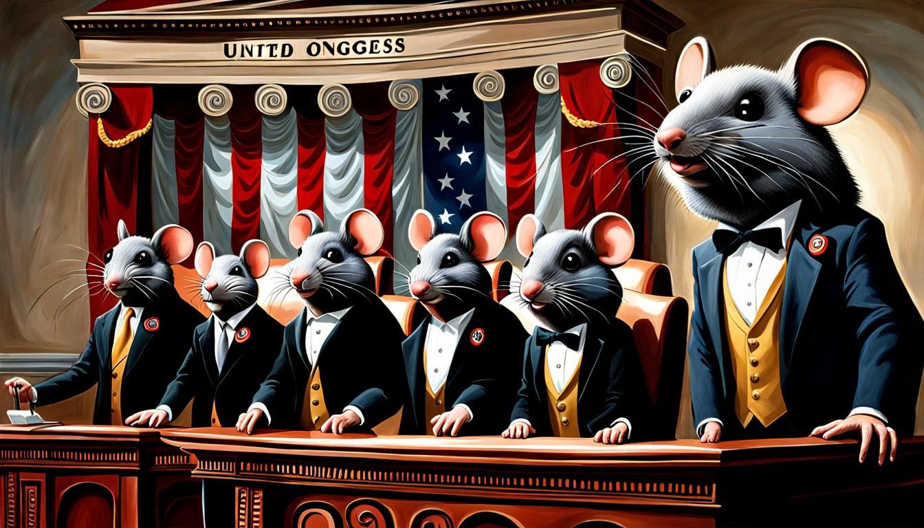 A Congress of Mice and Rats - AI Generated Artwork - NightCafe Creator