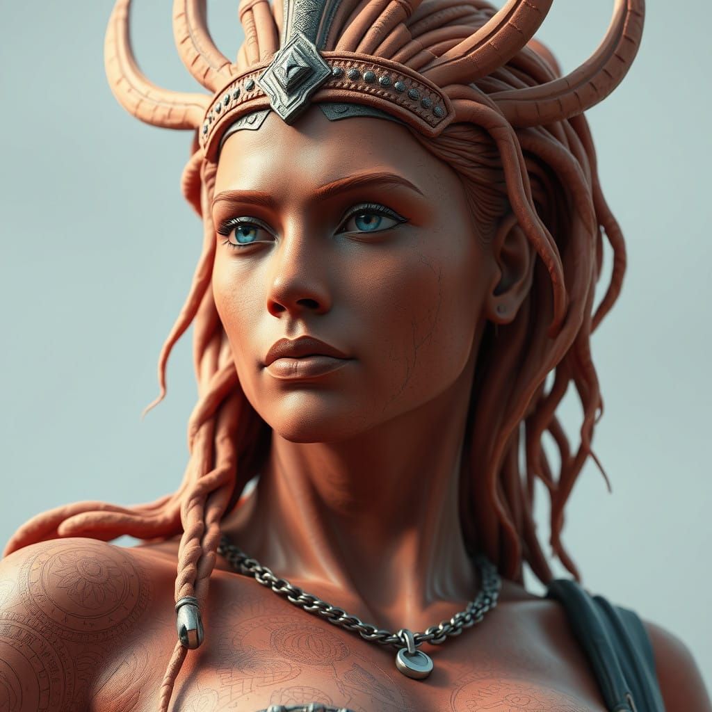 Goddess Alecto in Stunning 3D Photorealism - AI Art