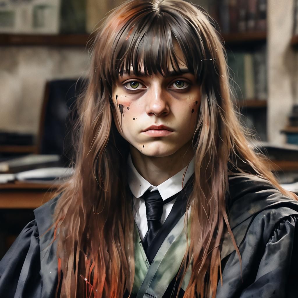 a dystopian gothic glitchcore judge girl - AI Generated Artwork ...