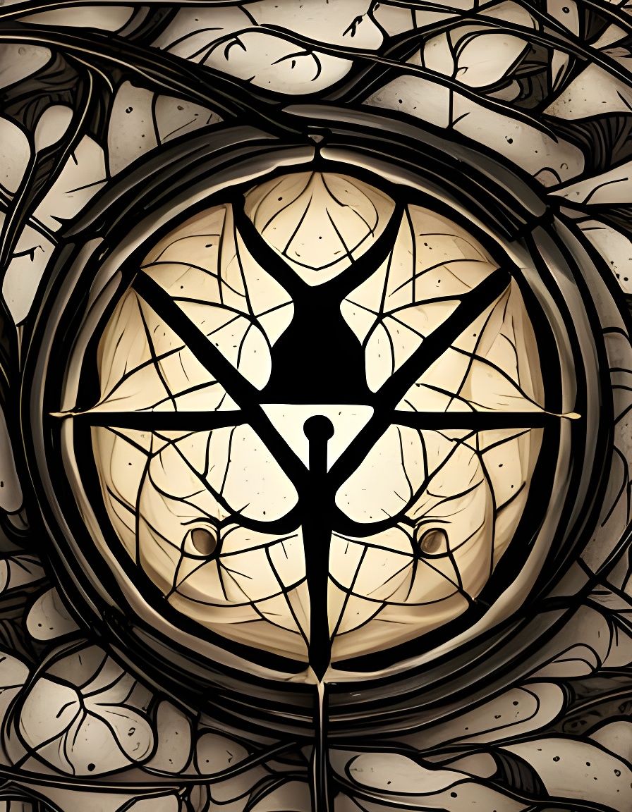 Death symbol sigil - AI Generated Artwork - NightCafe Creator