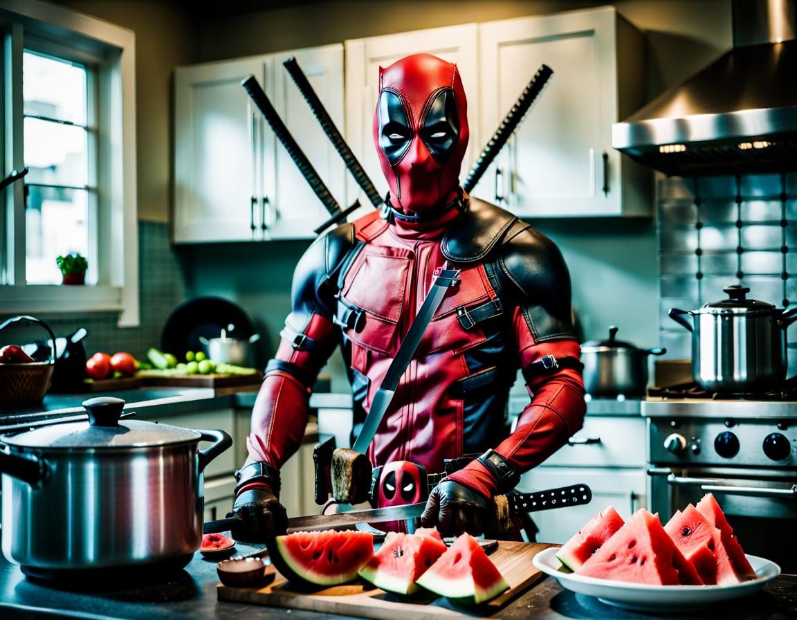 Deadpool's Watermelons - AI Generated Artwork - NightCafe Creator