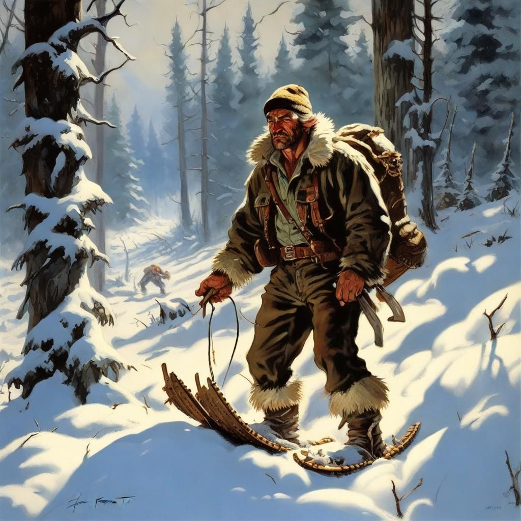 Out checking traps - AI Generated Artwork - NightCafe Creator