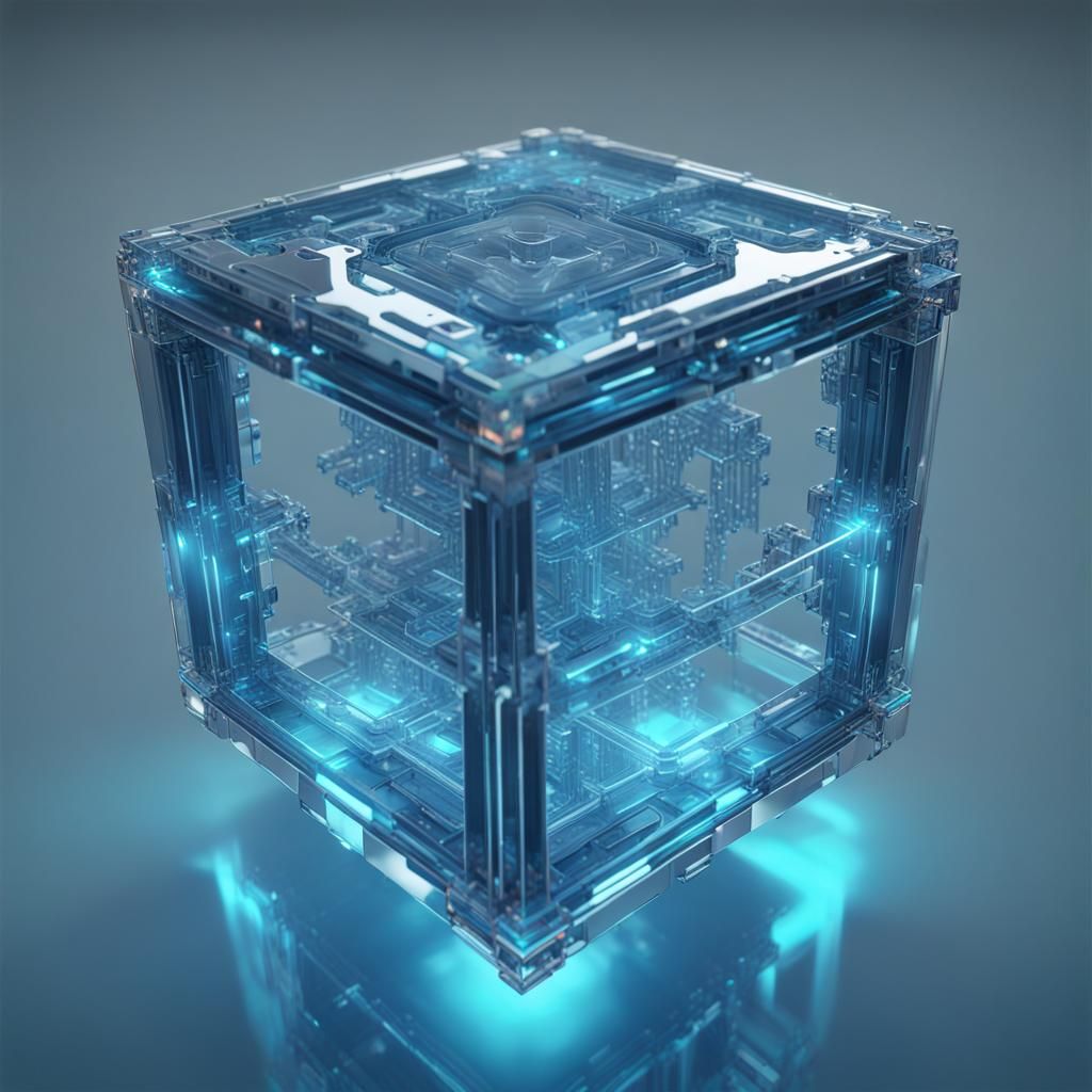 Water BioTech PsyCube #Myukame - AI Generated Artwork - NightCafe Creator