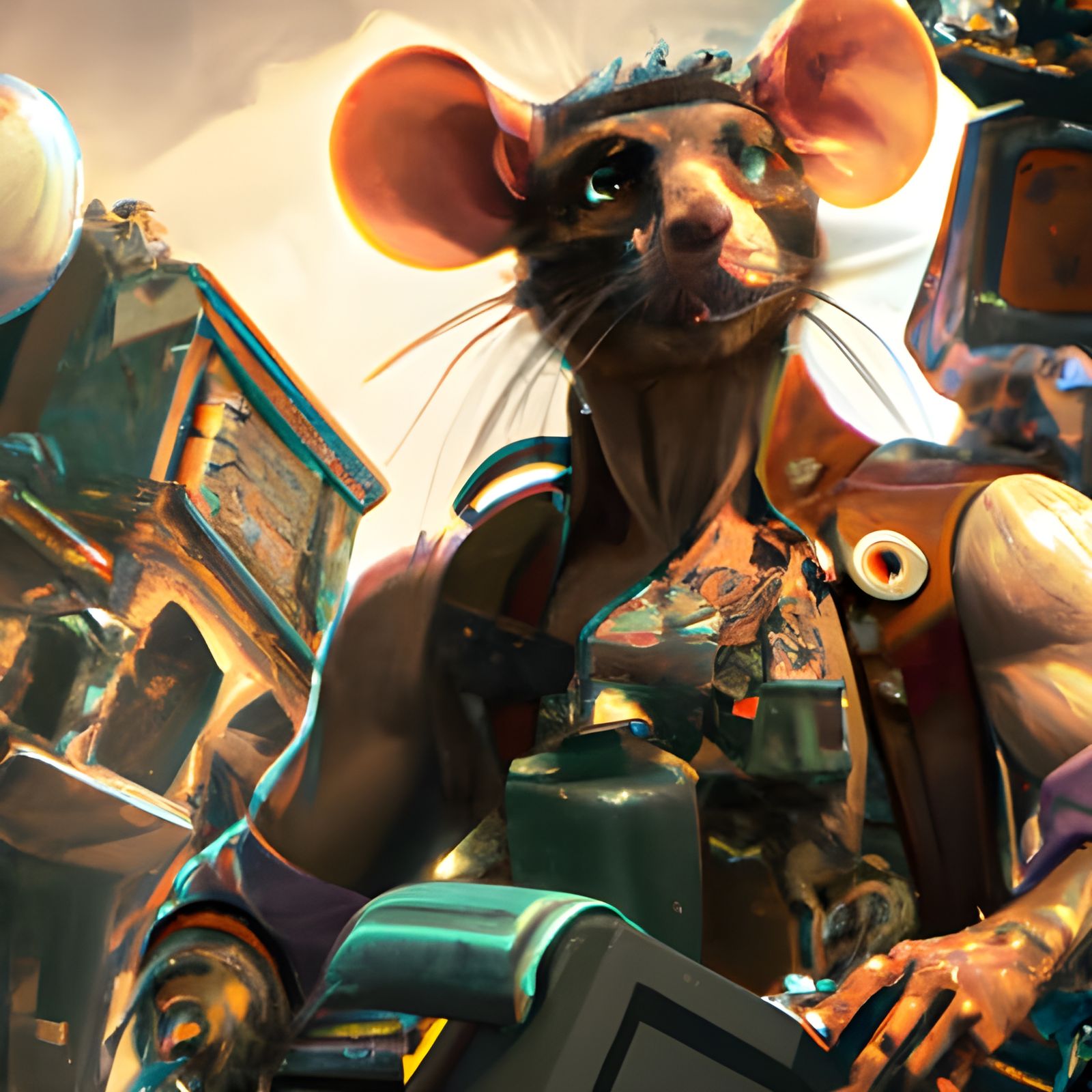 rat mechanic - AI Generated Artwork - NightCafe Creator