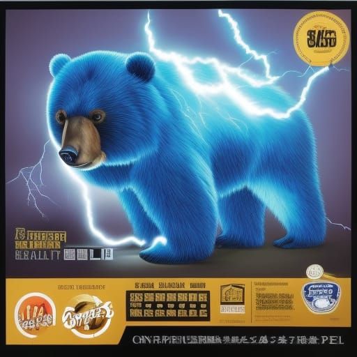 Super high resolution, flawless electric, sapphire blue, lightning ...