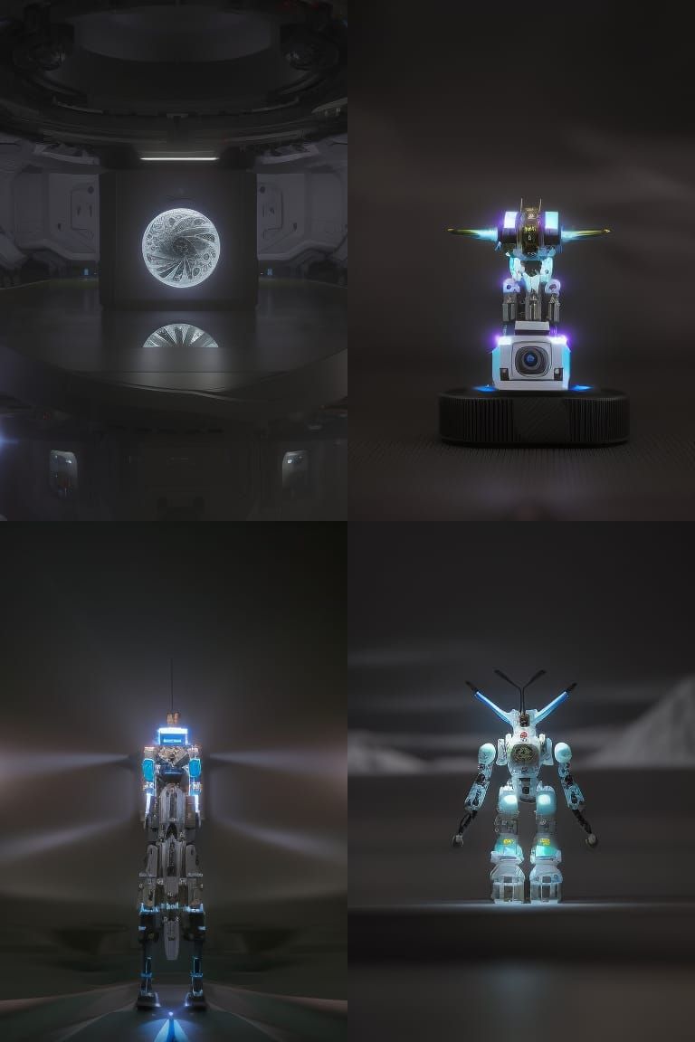 🐜 🔩 🚁 🚹, mechas humanoid robot. Professional photography, bokeh ...