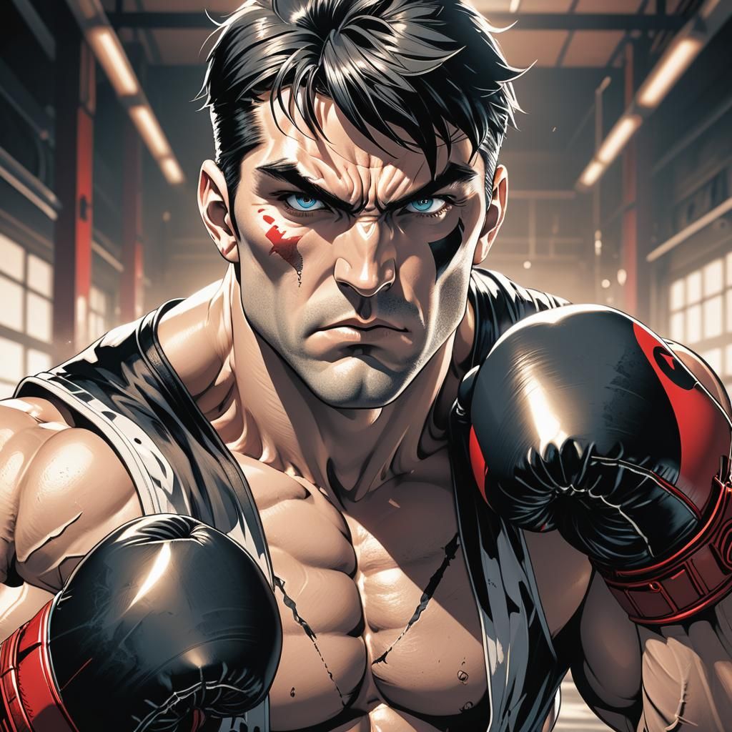 Manga comic art, Knock Em Down! - AI Generated Artwork - NightCafe Creator