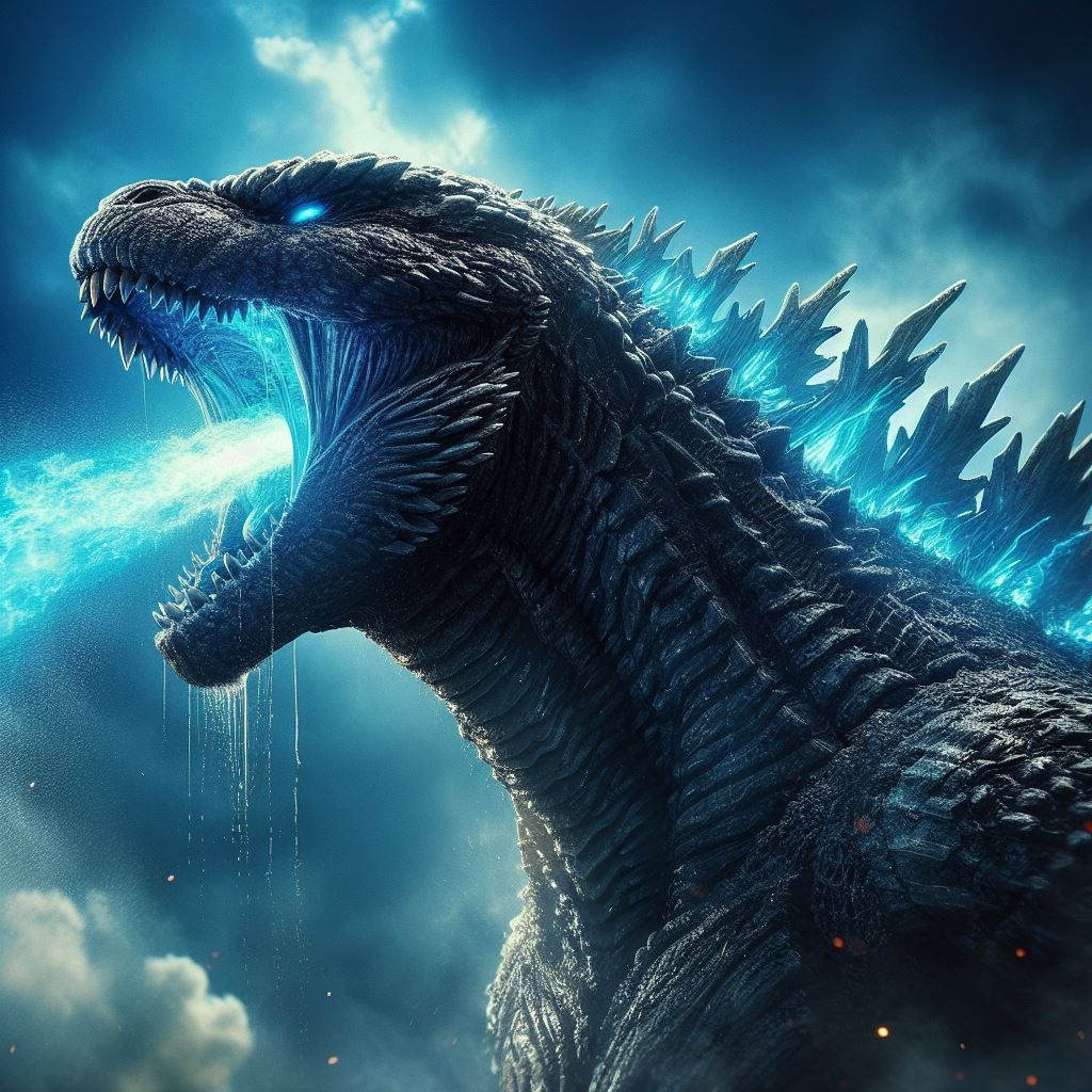 Godzilla Full Power - AI Generated Artwork - NightCafe Creator