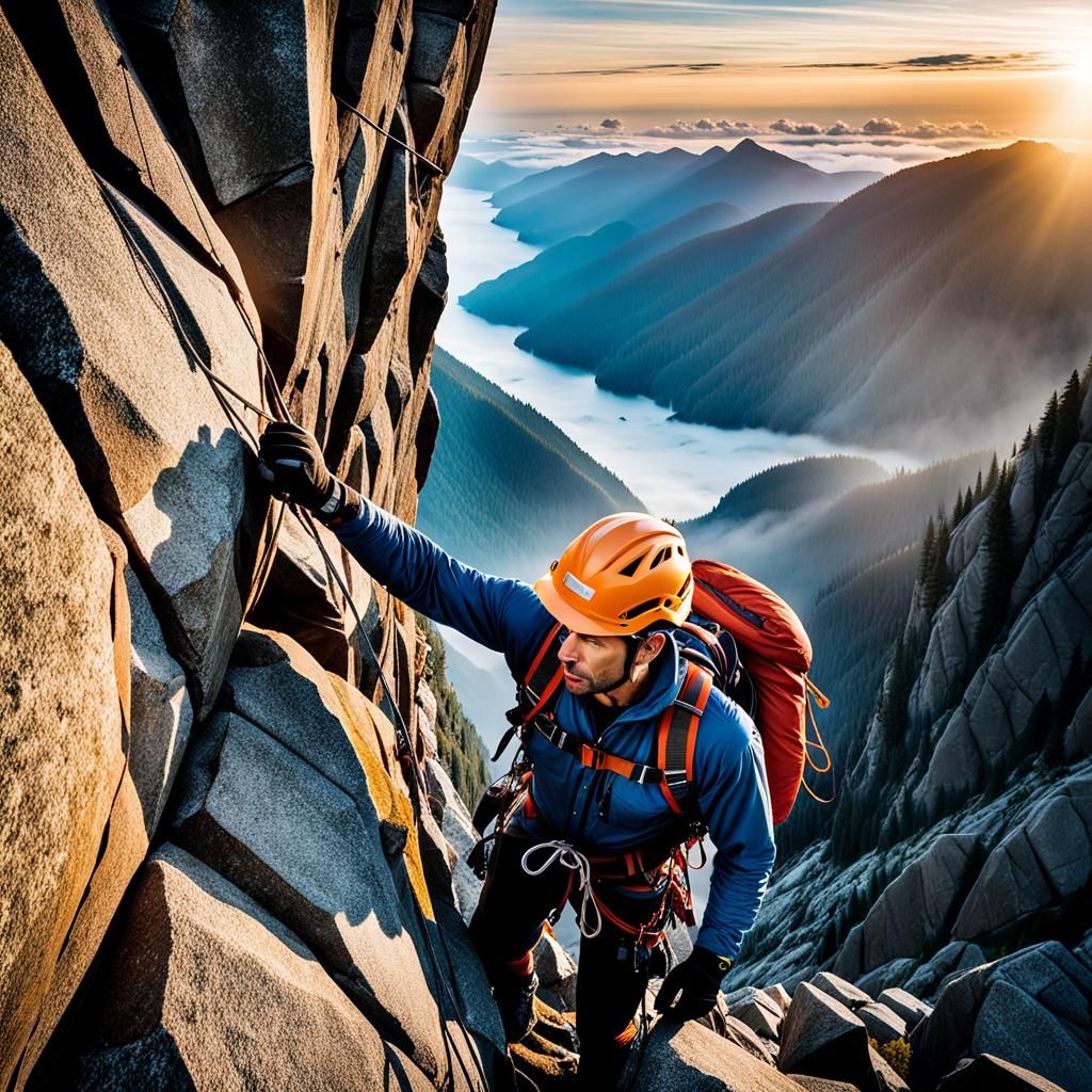 Climbing - AI Generated Artwork - NightCafe Creator