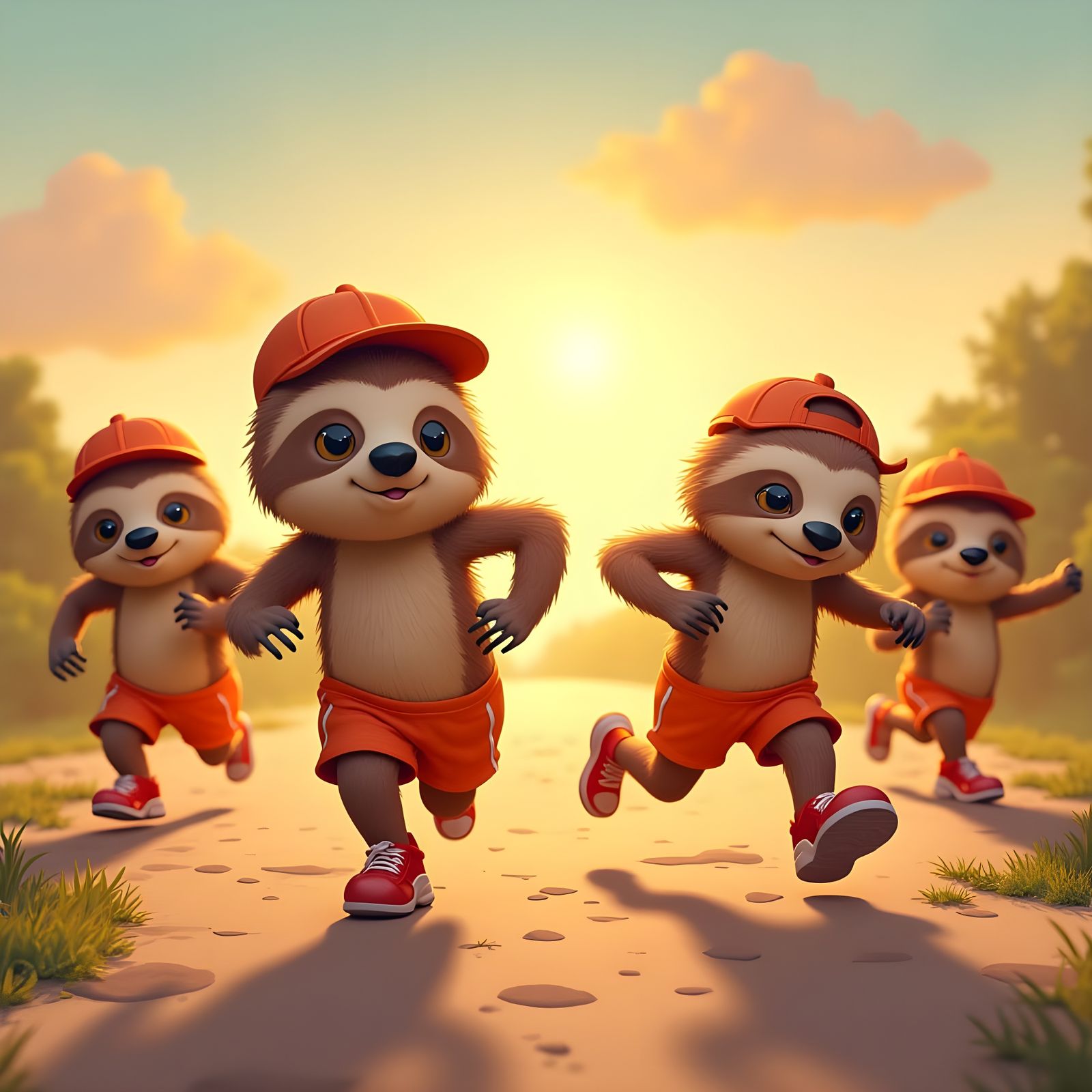 Just sloths running a marathon 🦥😂🦥