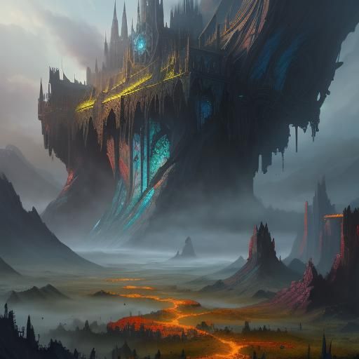 The amalgamation citadel - AI Generated Artwork - NightCafe Creator