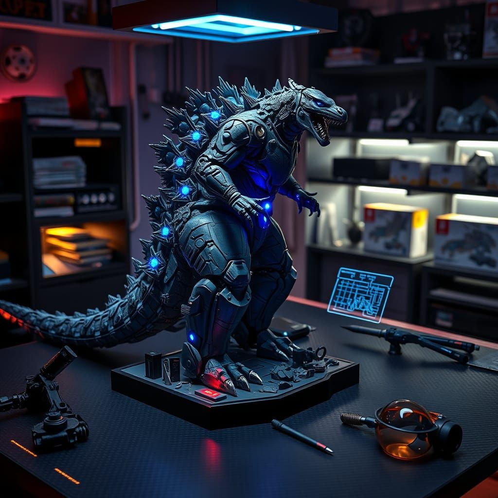 Inspired by MECHA GODZILLA - Cyberpunk Workshop with Mecha G...