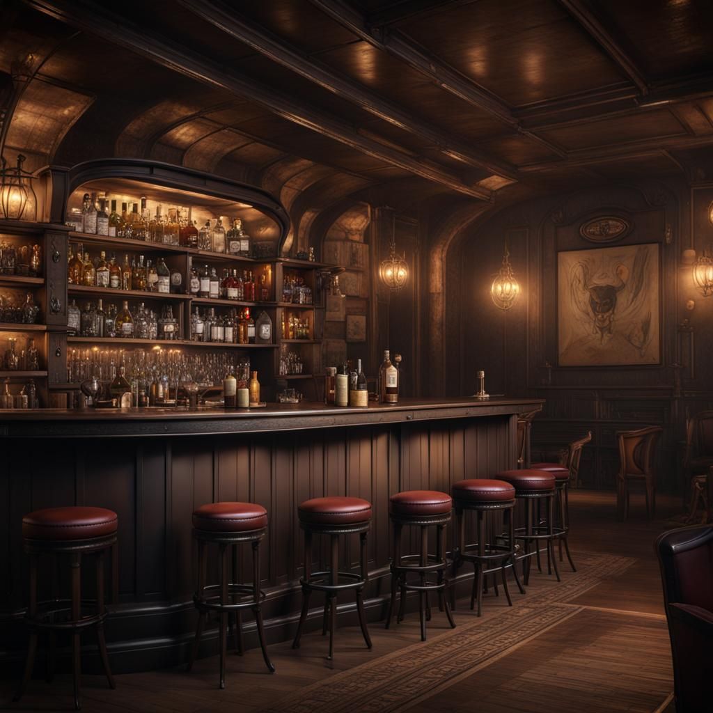 20th underground bar - AI Generated Artwork - NightCafe Creator